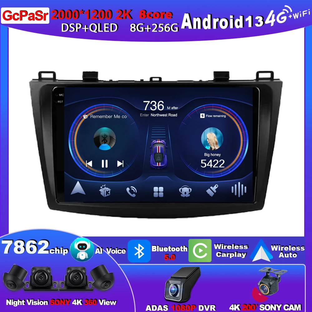 Carplay-Android-Car-Radio-For-MAZDA-3-II-MAZDA3-BL-2009-2013-Multimedia ...