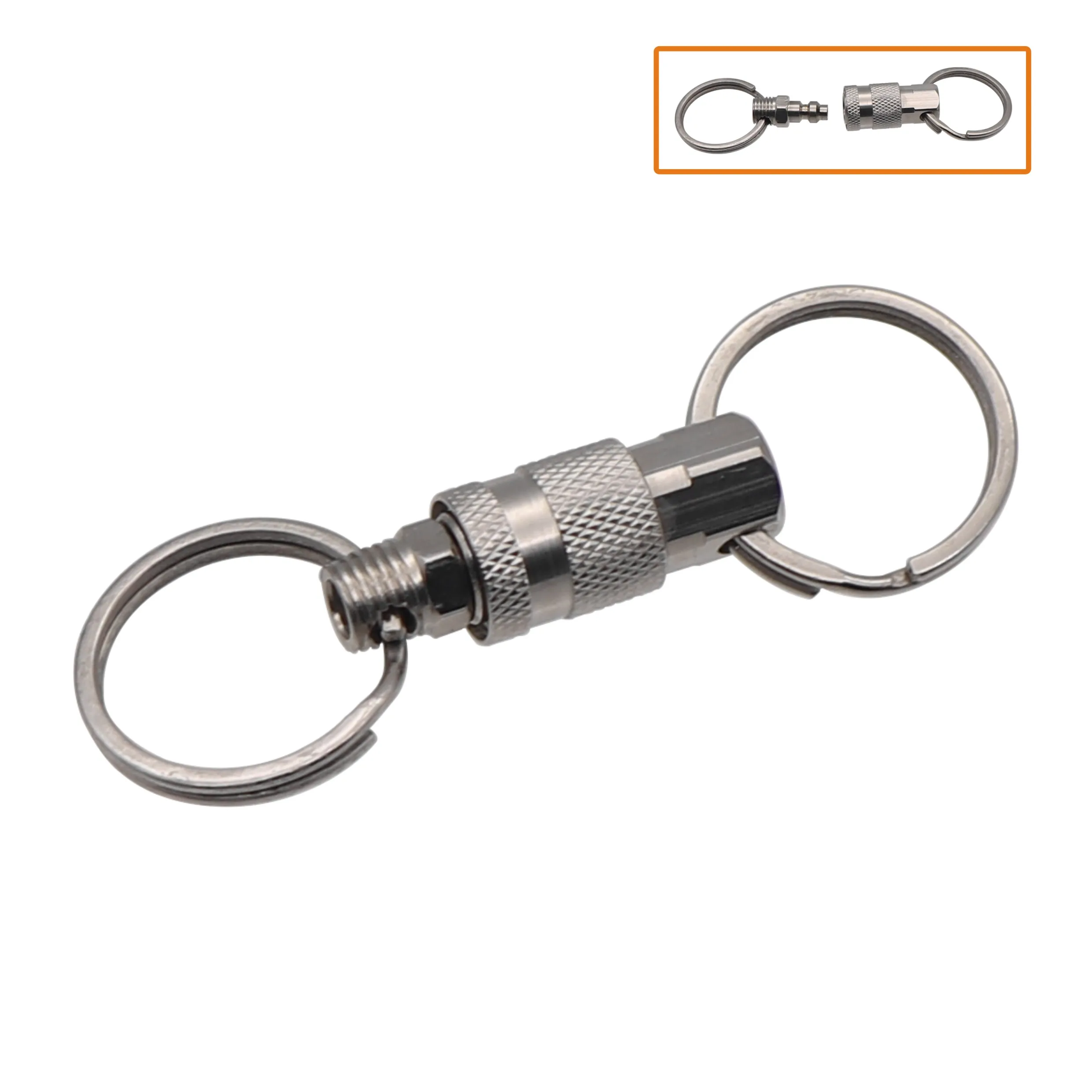 Heavy-Duty-Quick-Release-Pull-Apart-Key-Ring-Brass-Stem-Lock-On-Chuck ...
