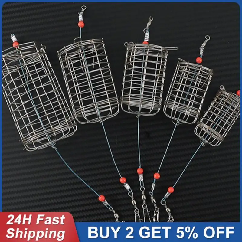 Bait-Cage-Small-Fishing-Gear-Metal-Fishing-Bait-Basket-Stainless-Steel ...