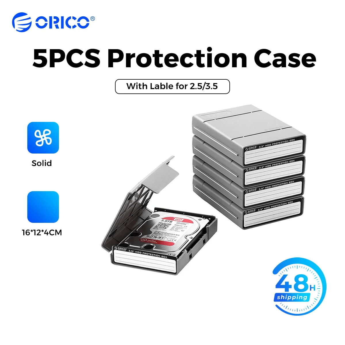 ORICO-5PCS-3-5-inch-Hard-Drive-Protective-Box-Portable-External-HDD ...