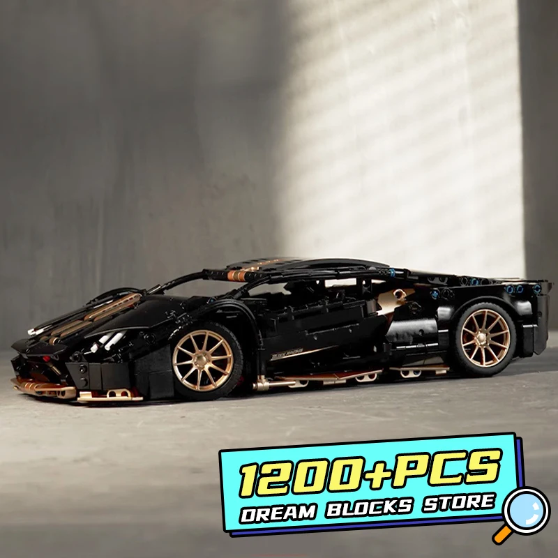 1:14 High-Tech Racing Cars MOC Building Blocks Classic City Sports Car ...