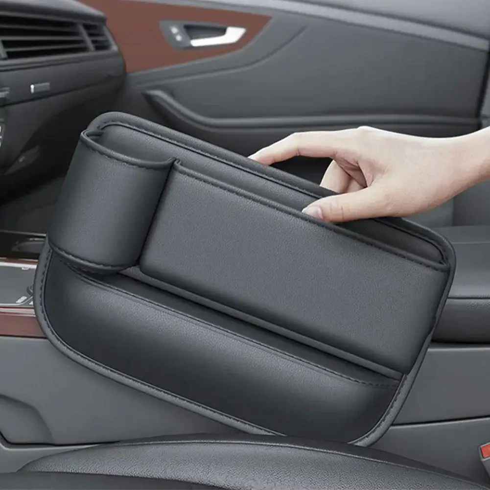 PU-Leather-Car-Seat-Organizer-Storage-Bag-For-Auto-Console-Side-Seat ...