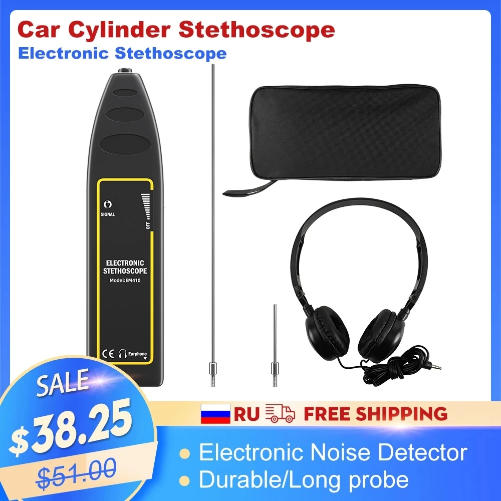 Vdiagtool Car Cylinder Stethoscope Auto Diagnostic Tool Engine Analyzer ...