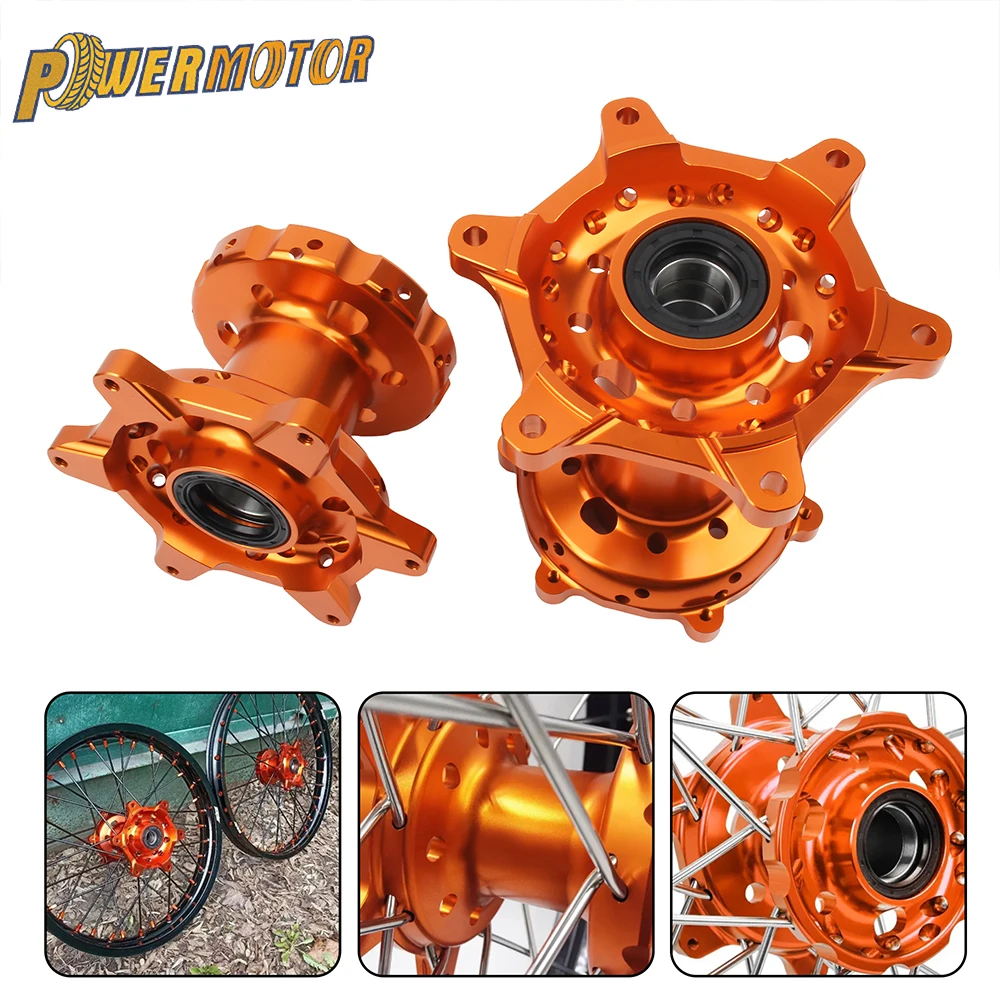 Motorcycle Front Rear Wheel Hub Core Spokes CNC Aluminum Motocross For ...