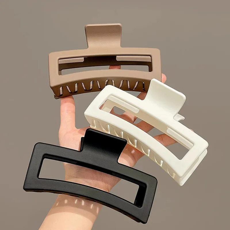 13cm Simplicity Large Rectangular Hair Clip for Women Elegant ...