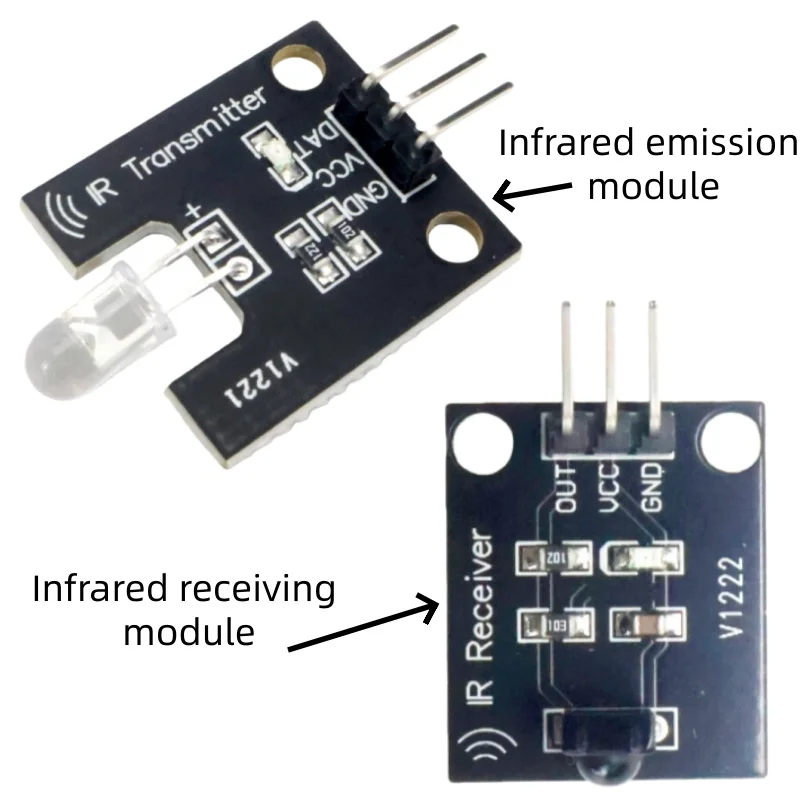 1-10pcs 38KHz Infrared Emitter Receiver Sensor Module for Arduino ESP32 ...