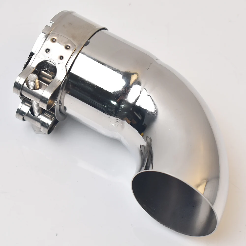 1PC Universal Shinny Auto Exhaust Pipe Suppressor Stainless Steel ...