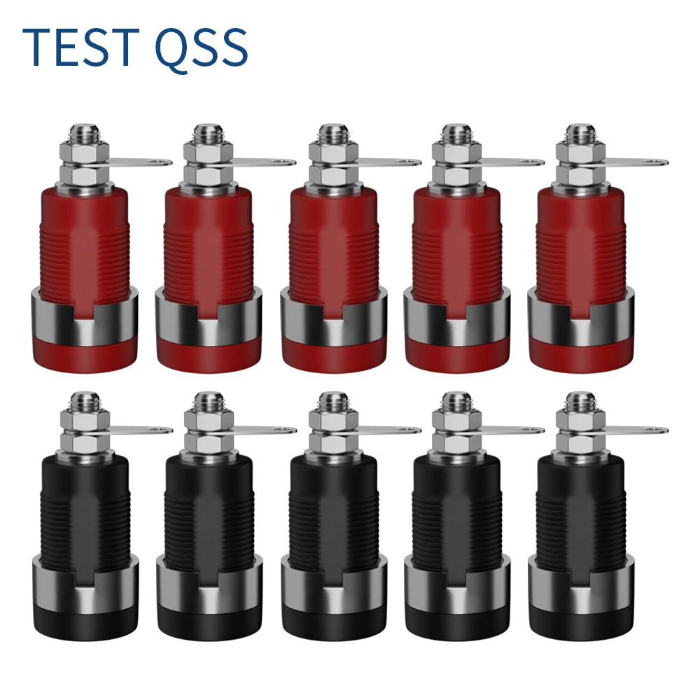 QSS-10PCS-4MM-Banana-Socket-Binding-Post-Nut-Banana-Plug-Jack ...