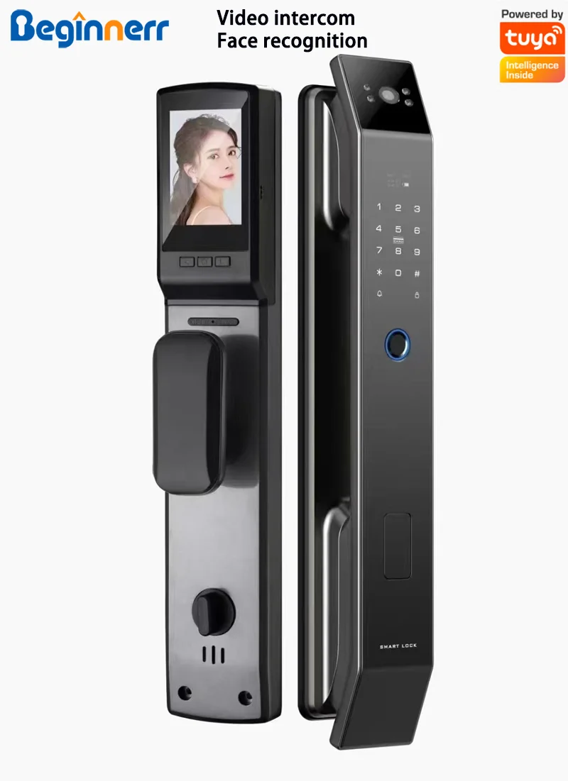 Video-Intercom-Face-recognition-Pushpull-lock-Tuya-WiFi-Peephole-camera-Remote-Unlock-Automatic ...