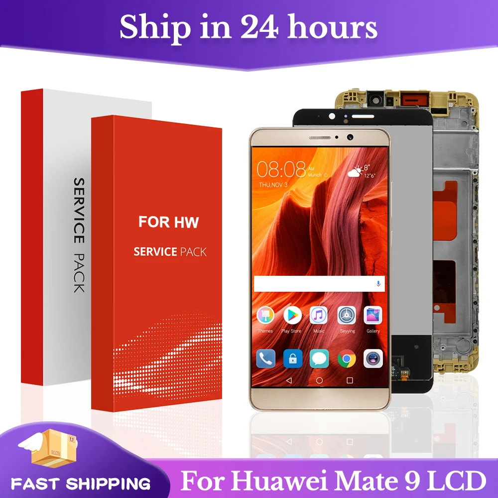 화웨이 메이트 9 LCD 디스플레이 터치 스크린 디지타이저 화웨이 메이트 9 MHA L09 LCD 화면 교체 부품 5.9 ...