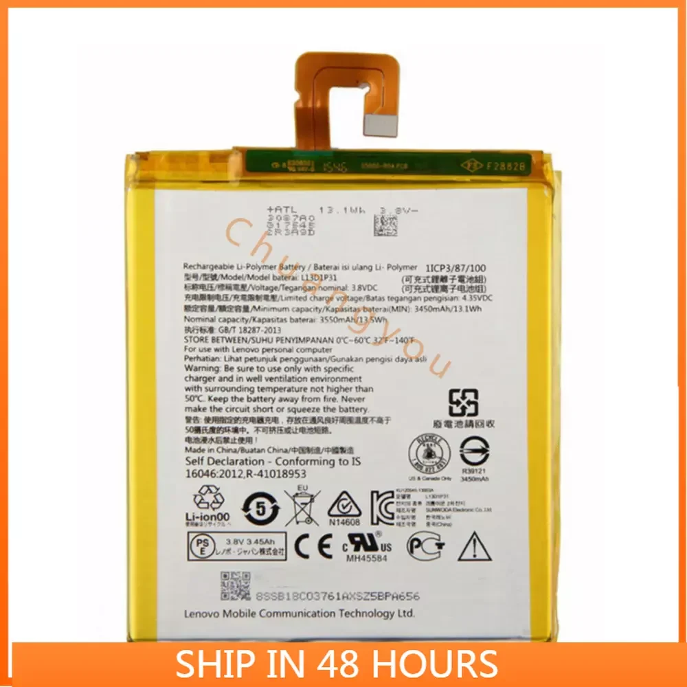 3500Mah-L13D1P31-battery-for-Lenovo-Pad-S5000-S5000-H-Smartphone-High ...