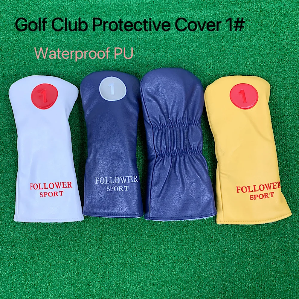 Golf-HeadCovers-NO1-Leather-Cover-for-Driver-Fairway-Woods-and-Hybrid ...