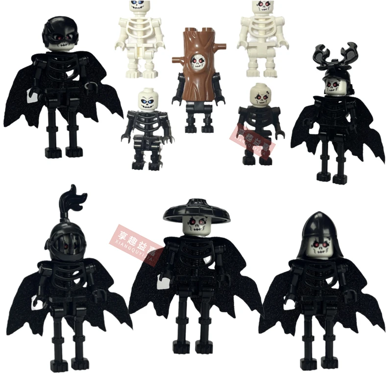 MOC-Skeleton-undead-Building-Block-figures-Accessories-Enlighten-block ...
