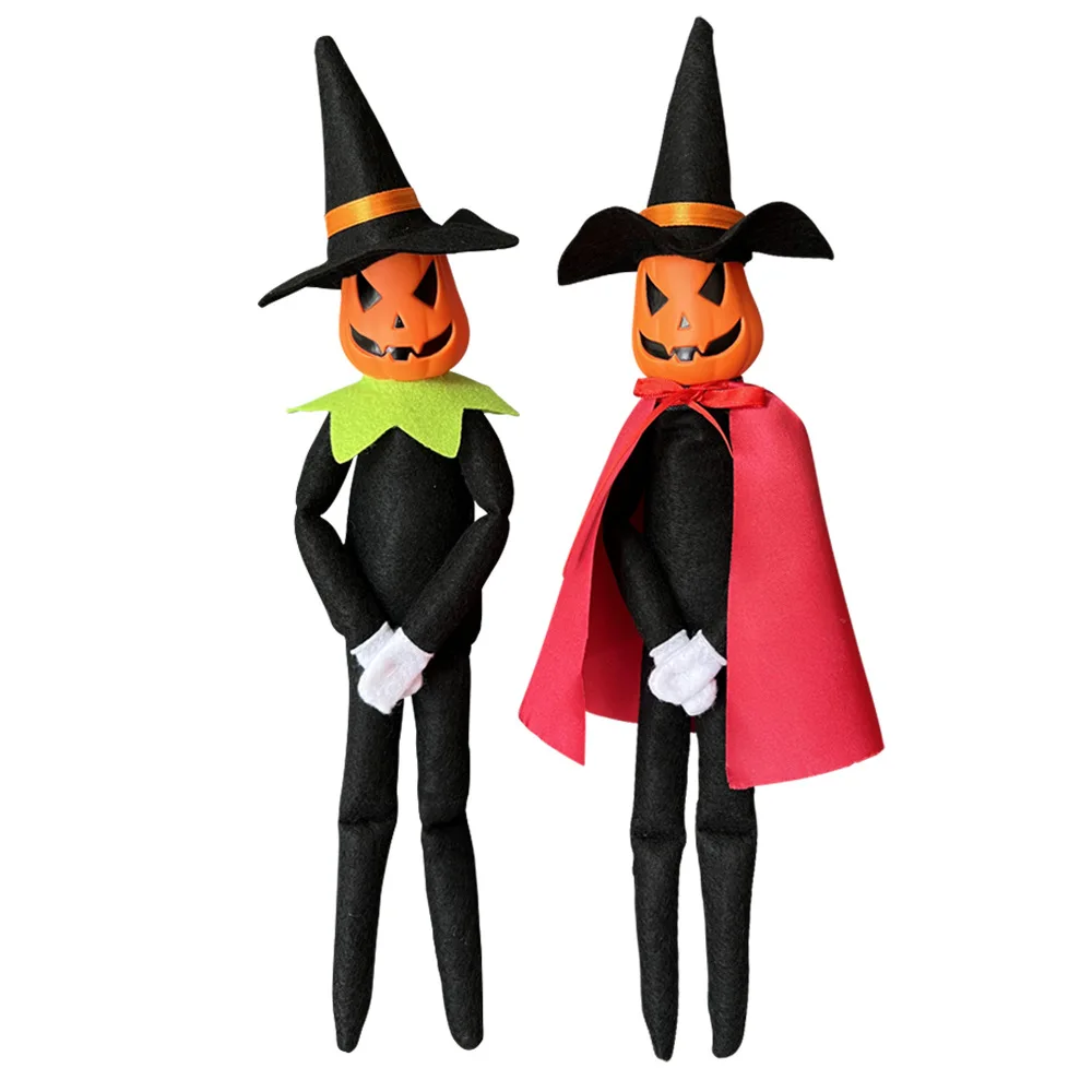 Halloween-Top-Hat-Pumpkin-Elf-Gnome-Doll-Ornaments-Cute-Cartoon-Dwarf ...