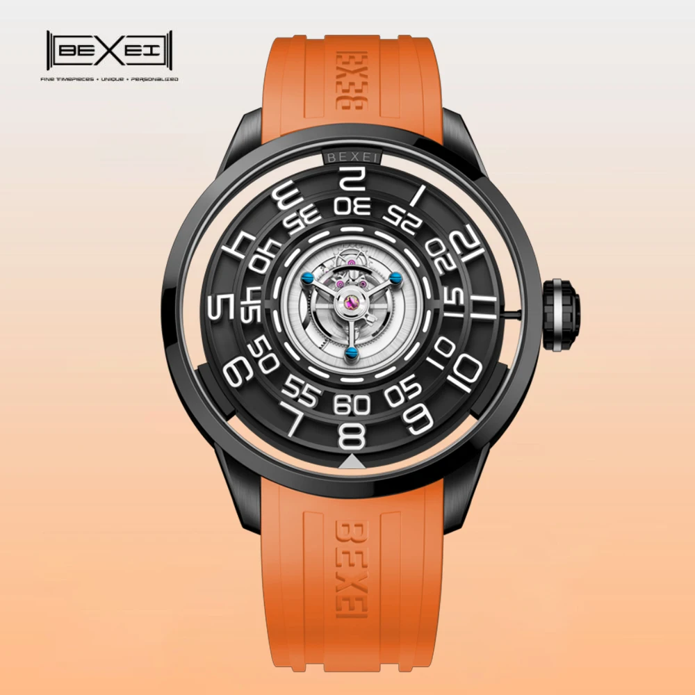 BEXEI-9110-Tourbillon-mechanical-movement-wrist-watch-for-men-skeleton ...