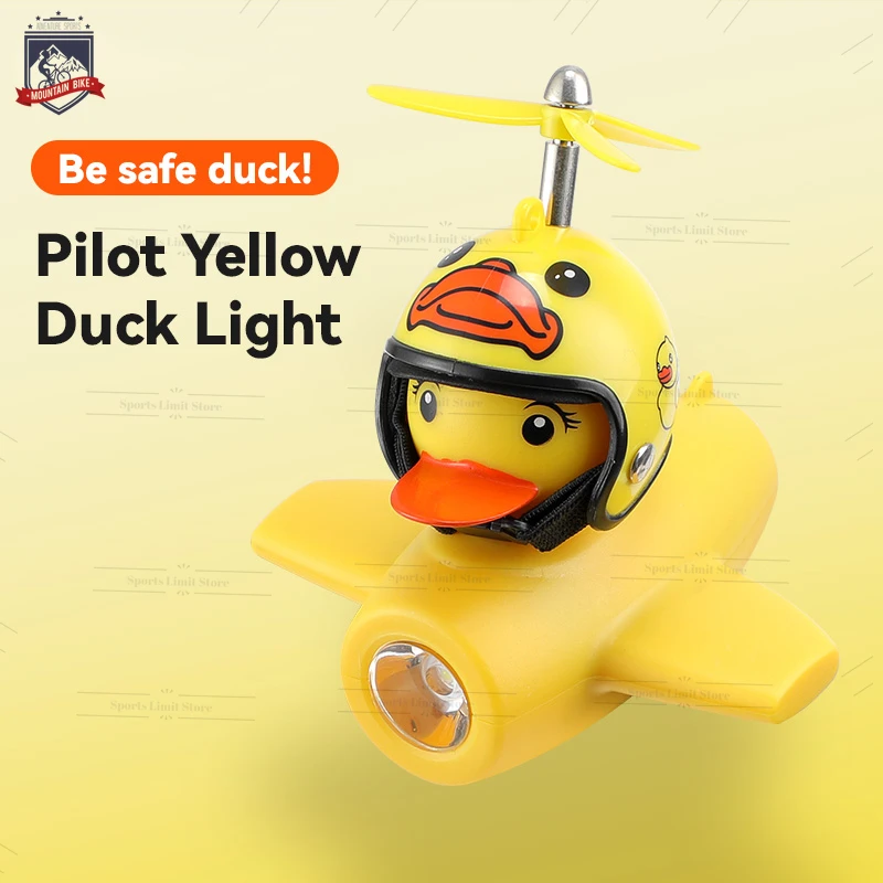 Bicycle-light-yellow-duck-horn-light-broken-wind-duck-bicycle-tail ...