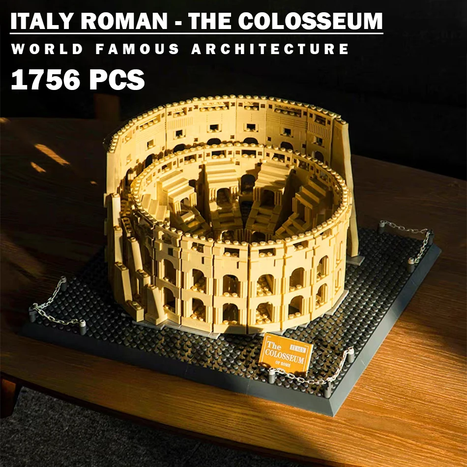 MOC World Famous Architecture Italy Roman The Colosseum Street View ...