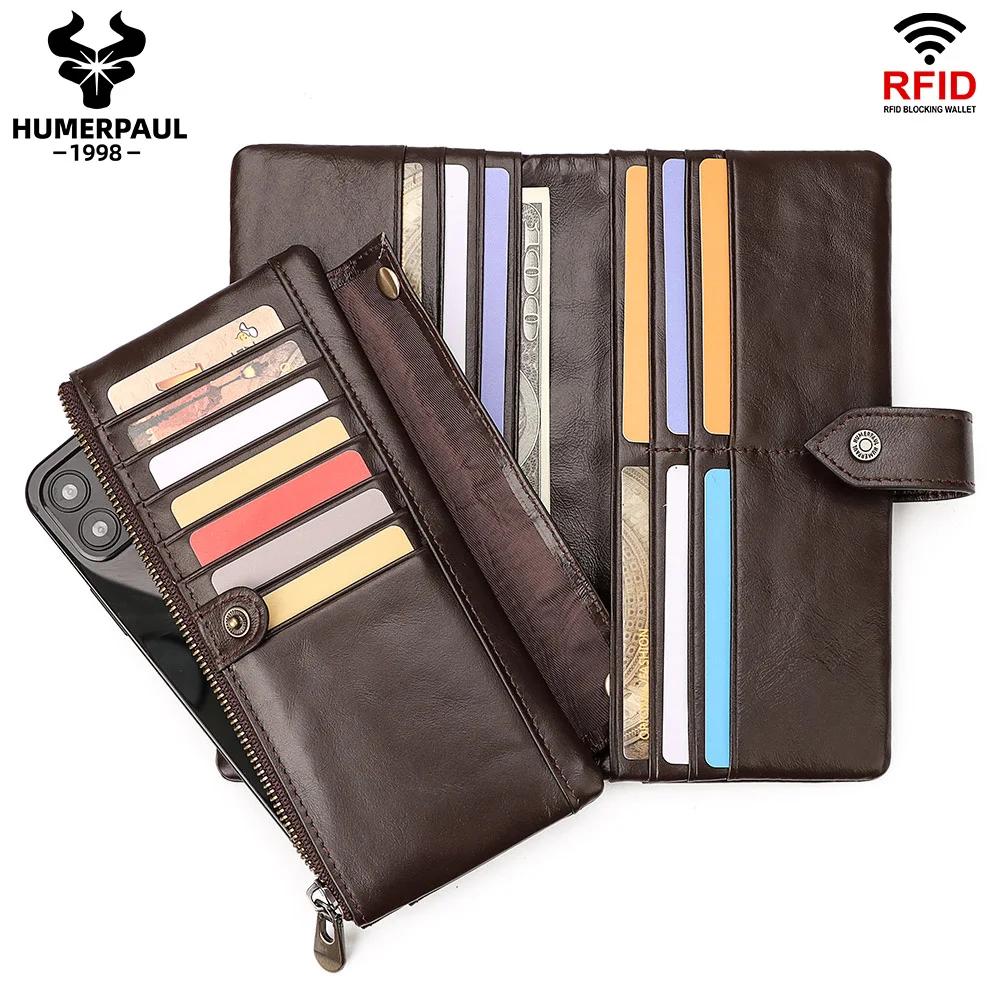 HUMERPAUL-Men-Wallets-Fashion-Genuine-Leather-Cards-Holder-Large ...