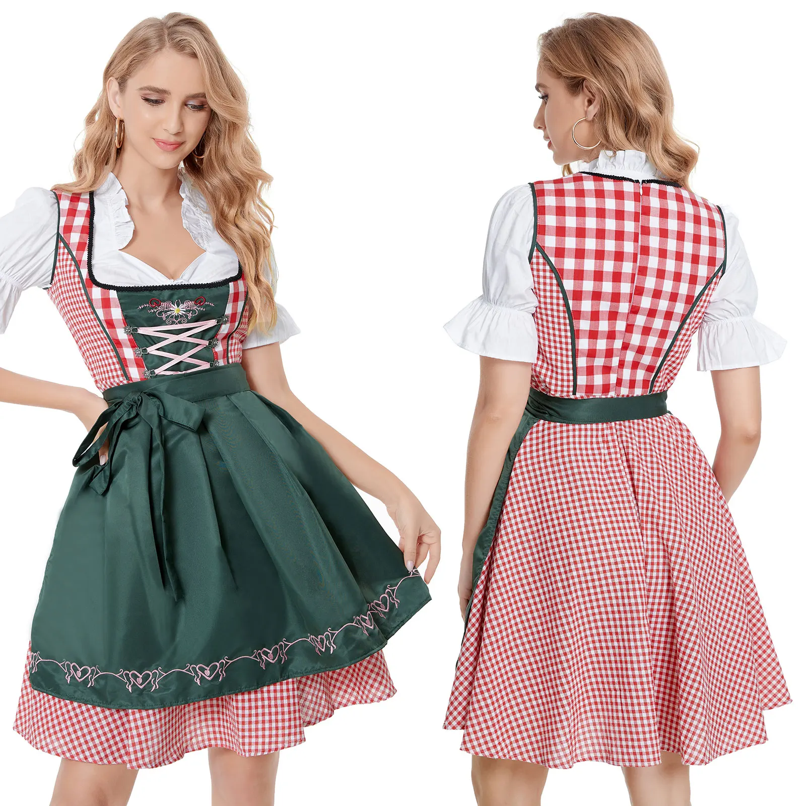 Oktoberfest Dirndl Dress Cosplay Costume Germany Beer Maid Tavern Wench ...