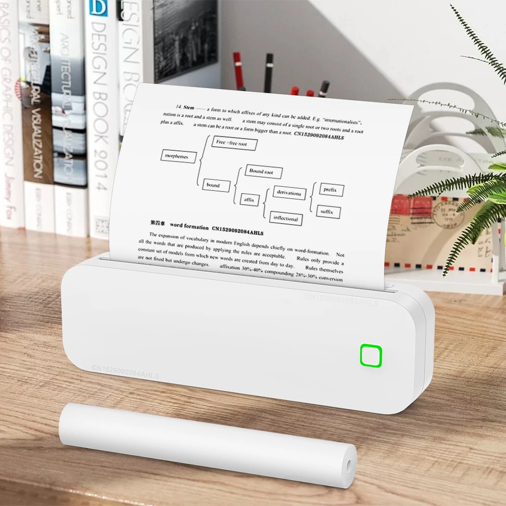 Inkless-A4-Thermal-Printer-Portable-Bluetooth-Wireless-Mini-Printer-PC ...