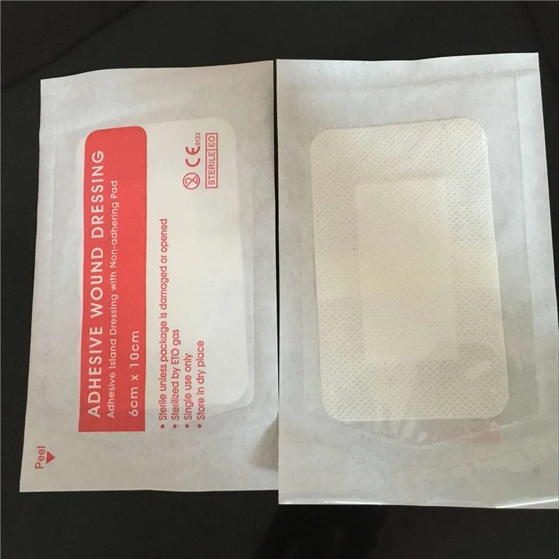 10-Pcs-Wound-Dressing-Pads-Non-woven-Fabrics-First-Aid-Application-Swab ...