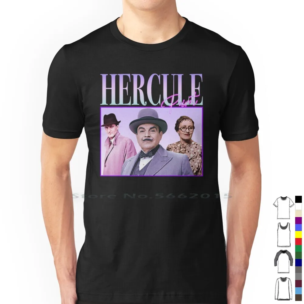 90-s-Retro-Style-Hercule-Poirot-T-Shirt-100-Cotton-Felicity-Lemon ...