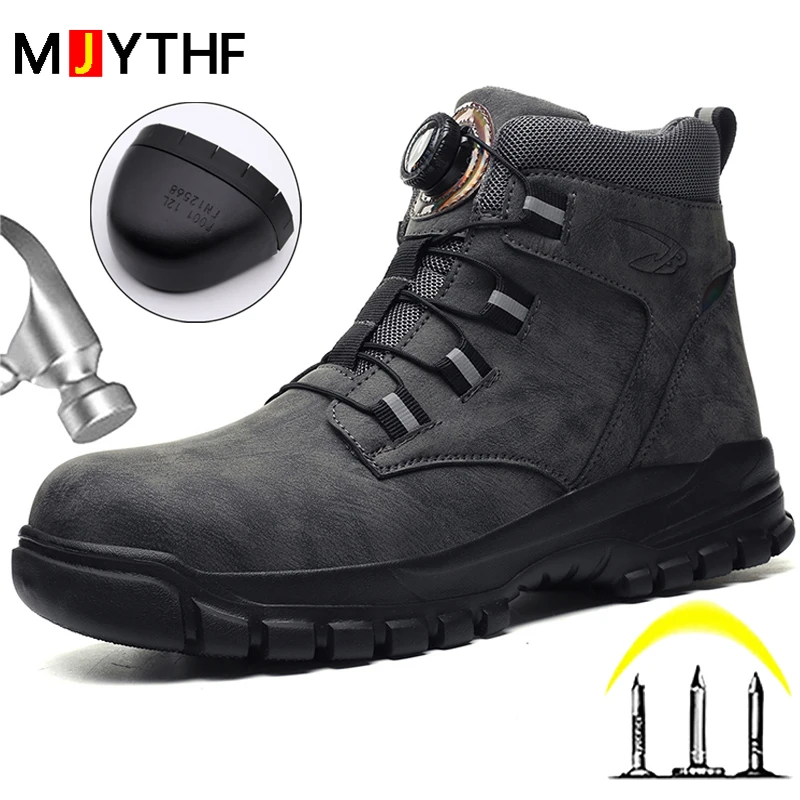 Large-Size-48-Rotating-Buttons-Safety-Shoes-Men-Waterproof-Work-Boots ...