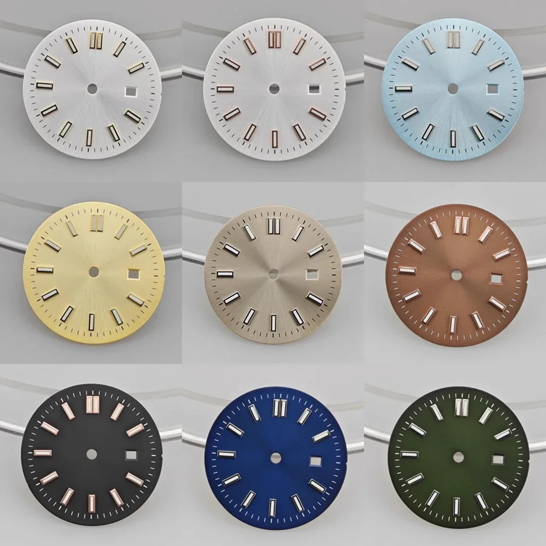 24-5MM-Watch-Dial-Green-Luminous-Logbook-Faces-Women-s-Mechanical-Watch ...