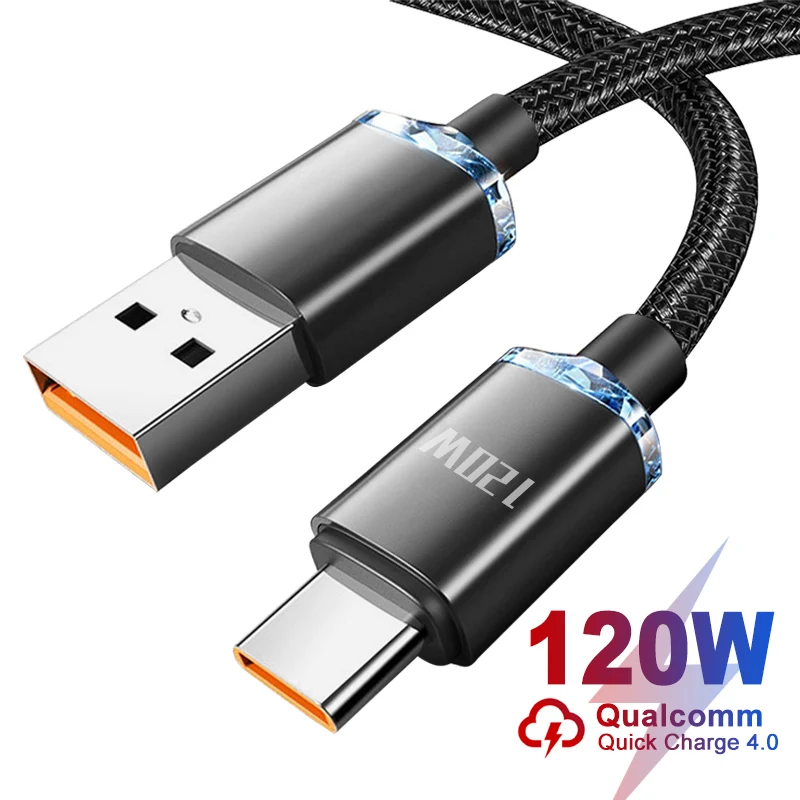 120W-Super-Fast-Charging-USB-to-Type-C-Cable-For-Xiaomi-Redmi-Samsung ...
