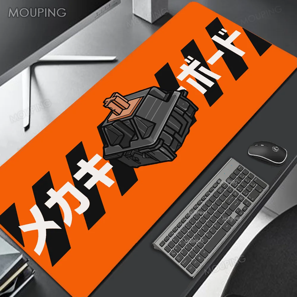 Art-Mechanical-Keyboard-Orange-Mouse-Pad-Personalized-Laptop-Mat-Xxl ...