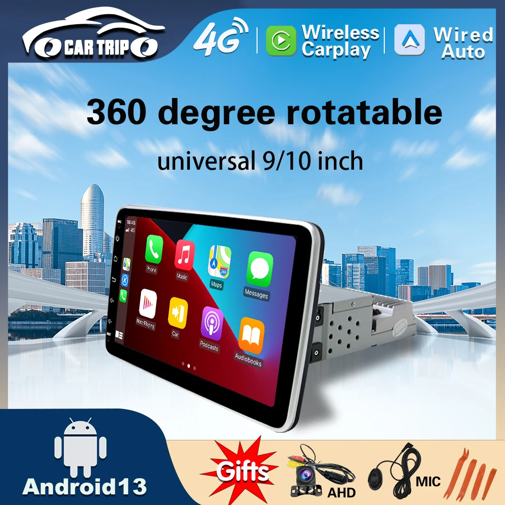 CarPlay-Android-Car-Radio-For-Universal-360-degrees-Rotatable-Screen ...
