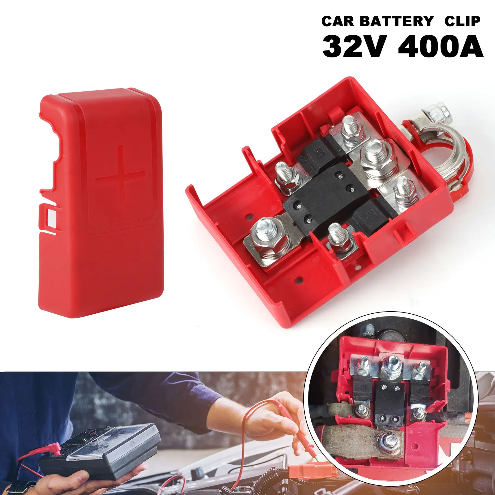 32V 400A Car Quick Release Fused Battery Distribution Terminal Clamp ...