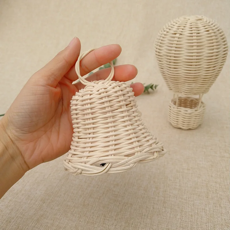INS-Rattan-Ornaments-Hand-woven-Bell-Pendant-Christmas-Home-Decoration ...