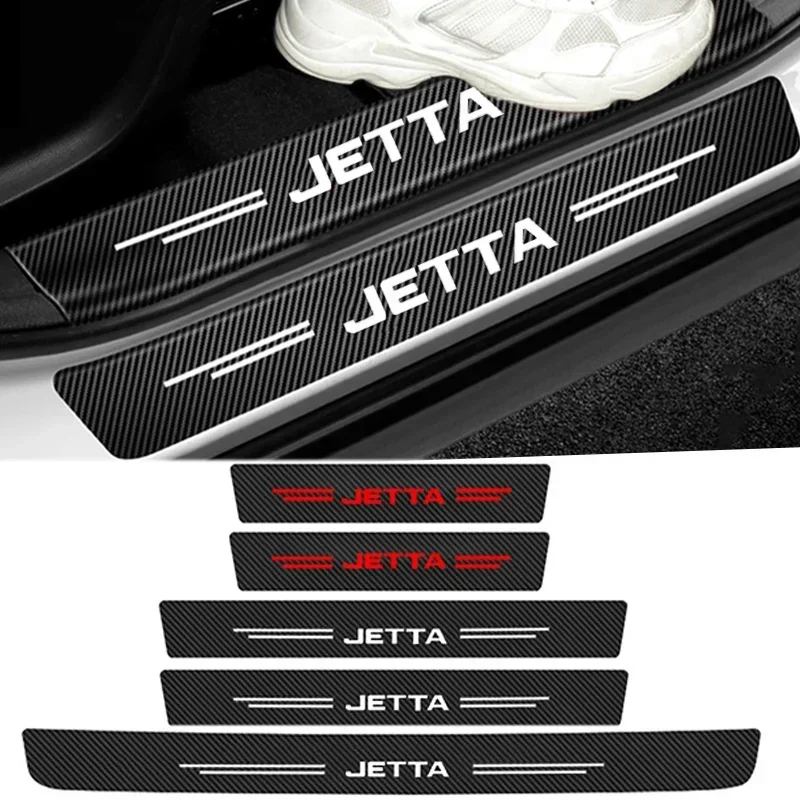 Carbon-Fiber-Car-Doorsill-Stickers-Protect-Film-for-Jetta-Threshold ...