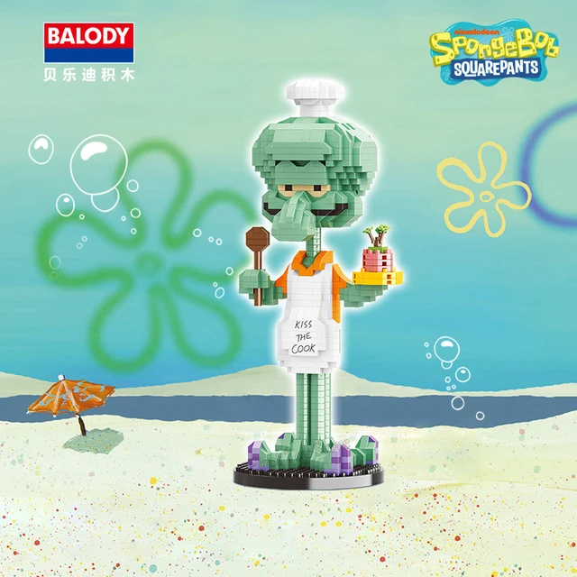 New SpongeBob SquarePants Blocks City Patrick Star Squidward Charm Idea ...