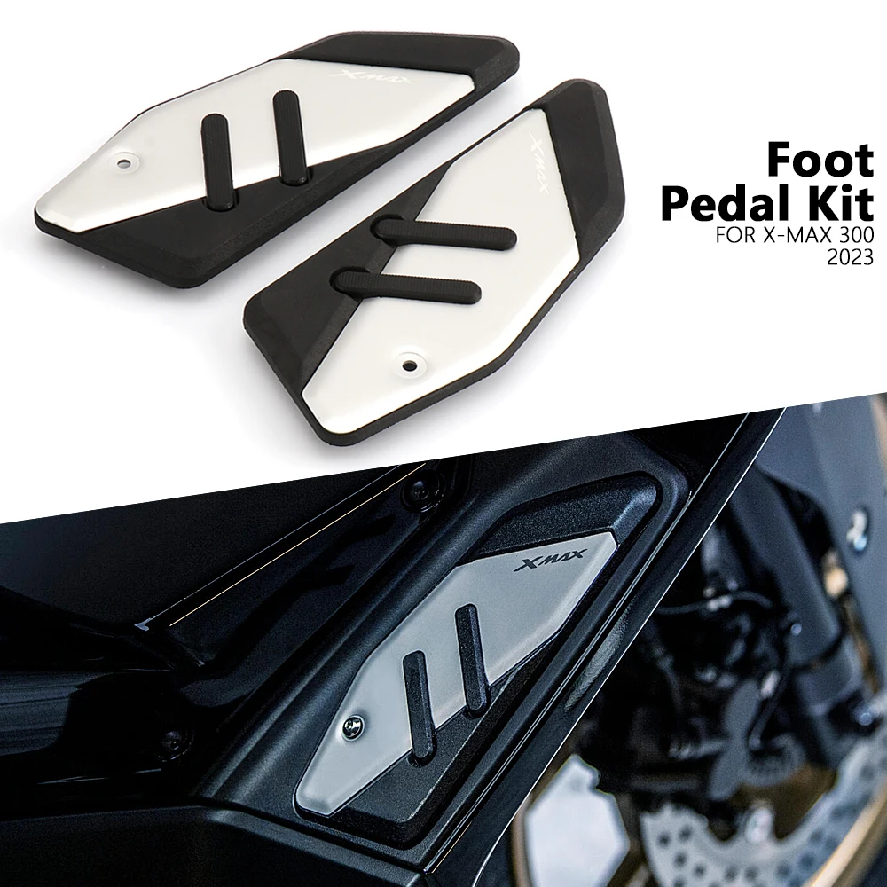 Motorcycle-Footrest-Foot-Pads-Pedal-Plate-Pedals-For-Yamaha-X-MAX125-X ...