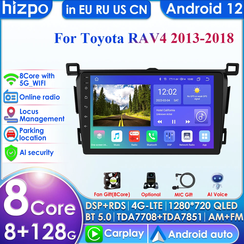 2Din-Android-Car-Radio-Multimedia-Video-Player-for-Toyota-RAV4-Rav-4 ...