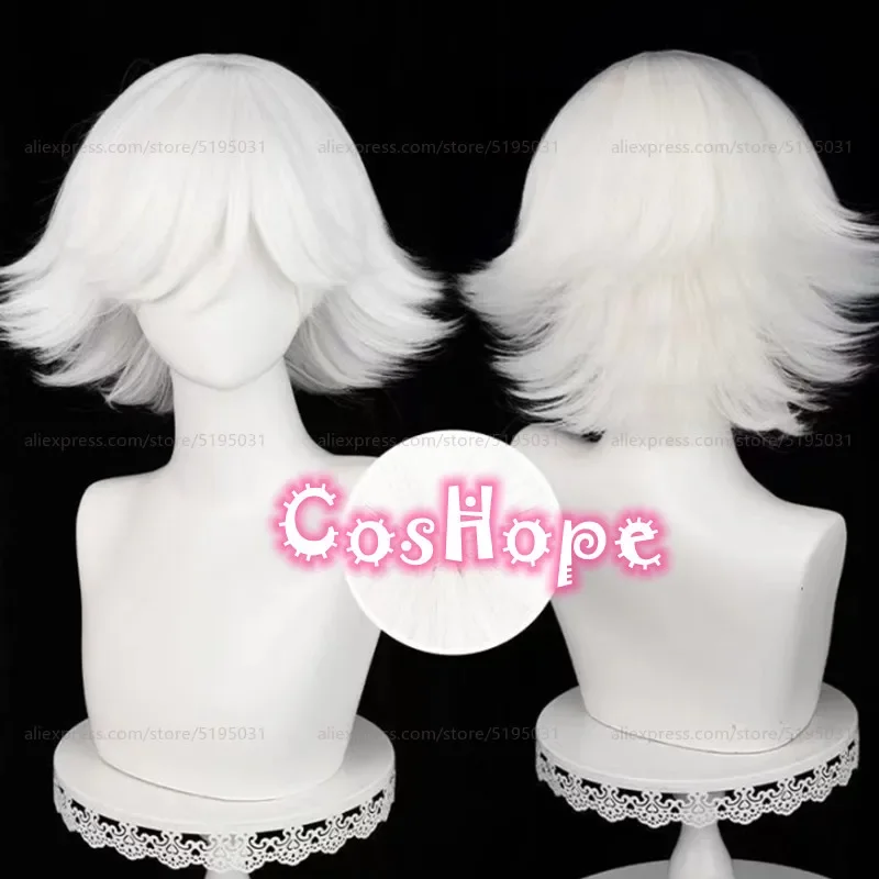 Mi Zu Ki Cosplay Wig 33cm Short Pure White Wig Cosplay Anime Cosplay ...