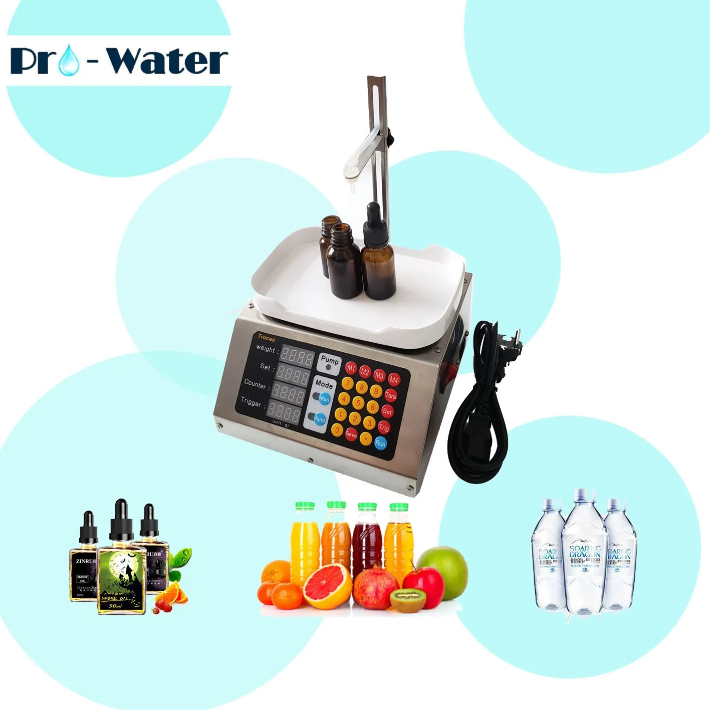 Máquina de llenado con bomba peristáltica, báscula electrónica para ...