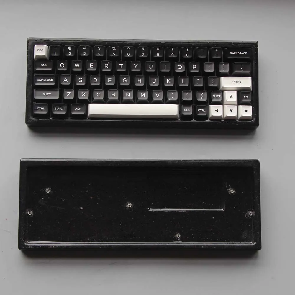 Black-Granitic-CNC-Mechanical-Keyboard-GH60-Case-Compatible-Wooting ...