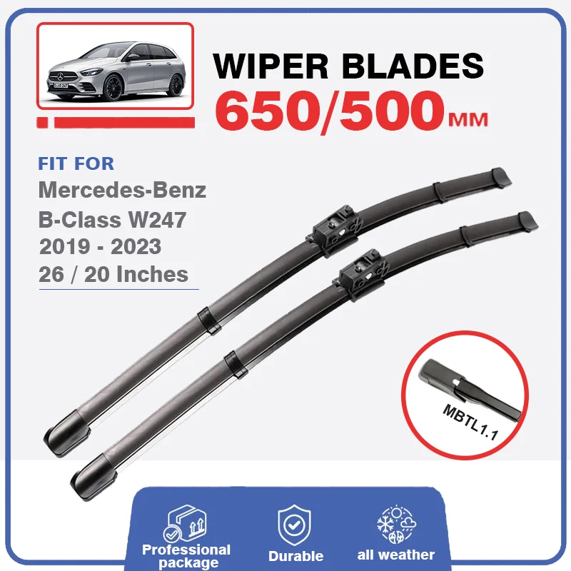 Wiper-Blades-for-Mercedes-Benz-B-Class-W247-B160-B170-B180-B200-B220 ...