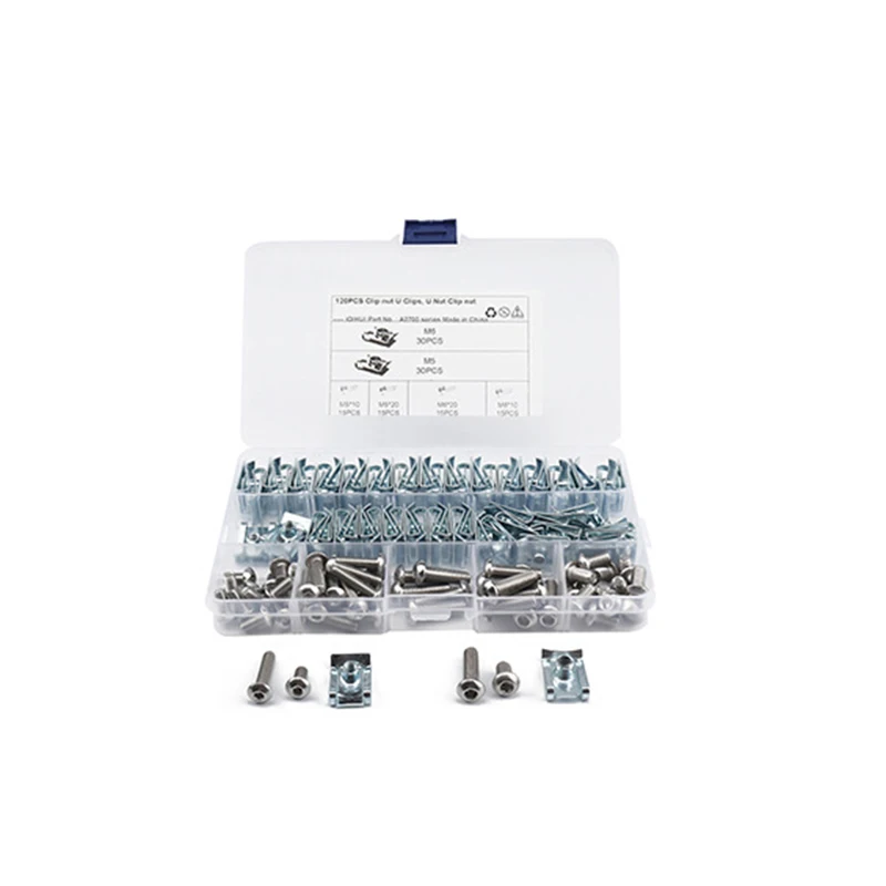 120PCS-Fairing-Bodywork-Panel-U-Nuts-Speed-Fasteners-Self-Tapping-Screw ...
