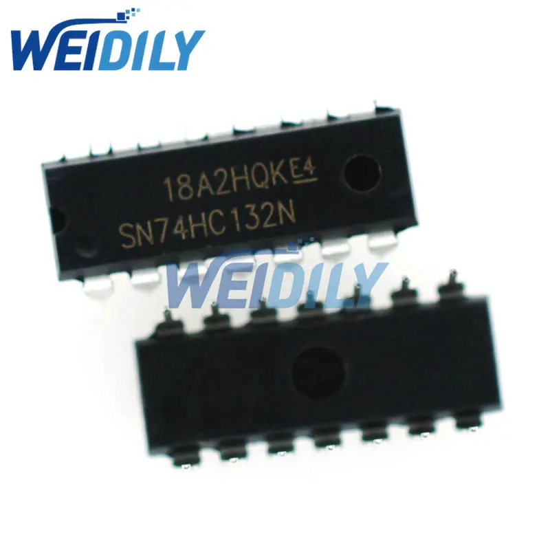 10pcs 74hc132 74hc132n Sn74hc132 Sn74hc132n Dip Ic Dip-14 New ...