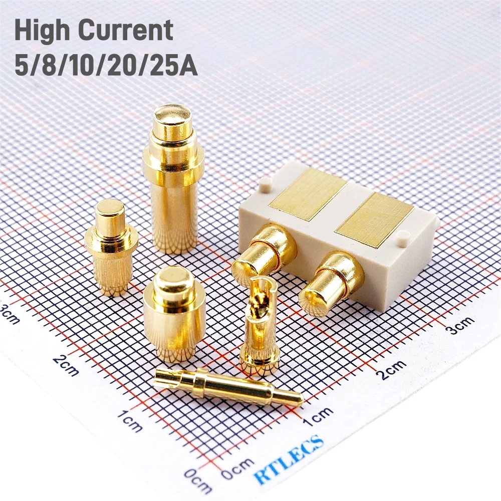 2/5/20 Pcs High Current Spring Loaded Pogo Pin Connector 4A 5A 10A 15A ...