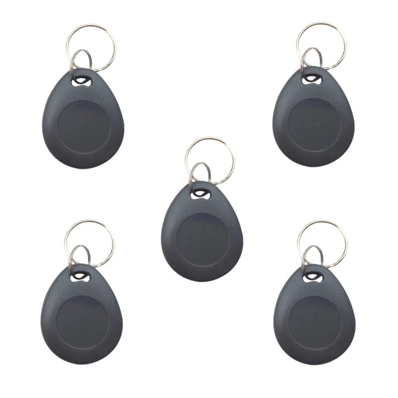 5Pcs Gray EM4100/TK4100 125KHz ID Read Only Keyfobs RFID Tag Porta ...