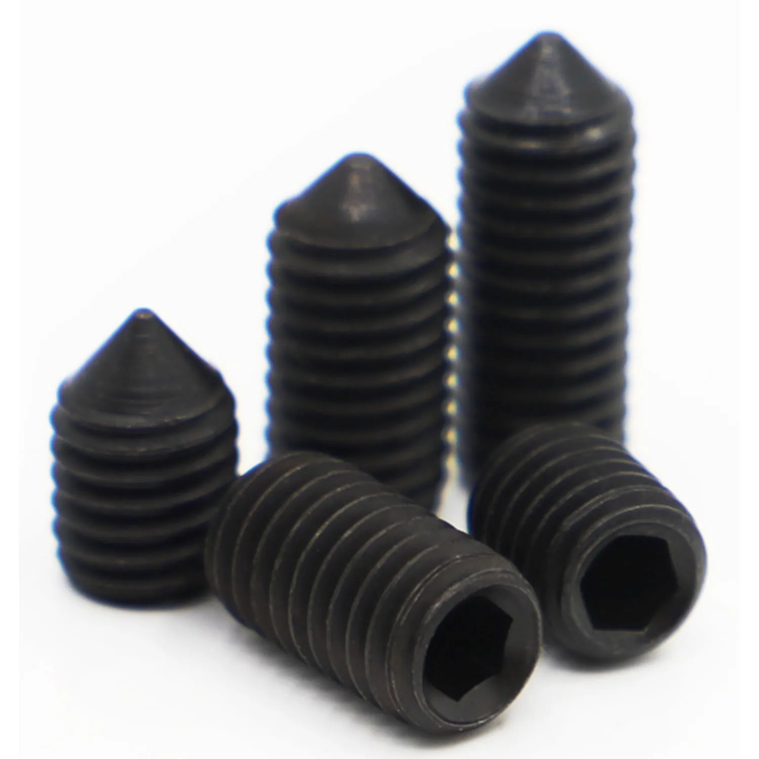 DIN914-Black-Grade-12-9-Steel-Hex-Hexagon-Socket-Cone-Point-Grub-Set ...