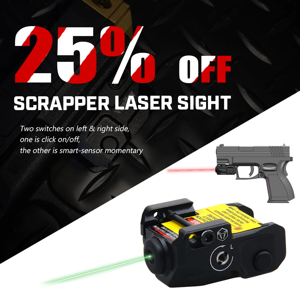 9mm Pistol With Laser Sight