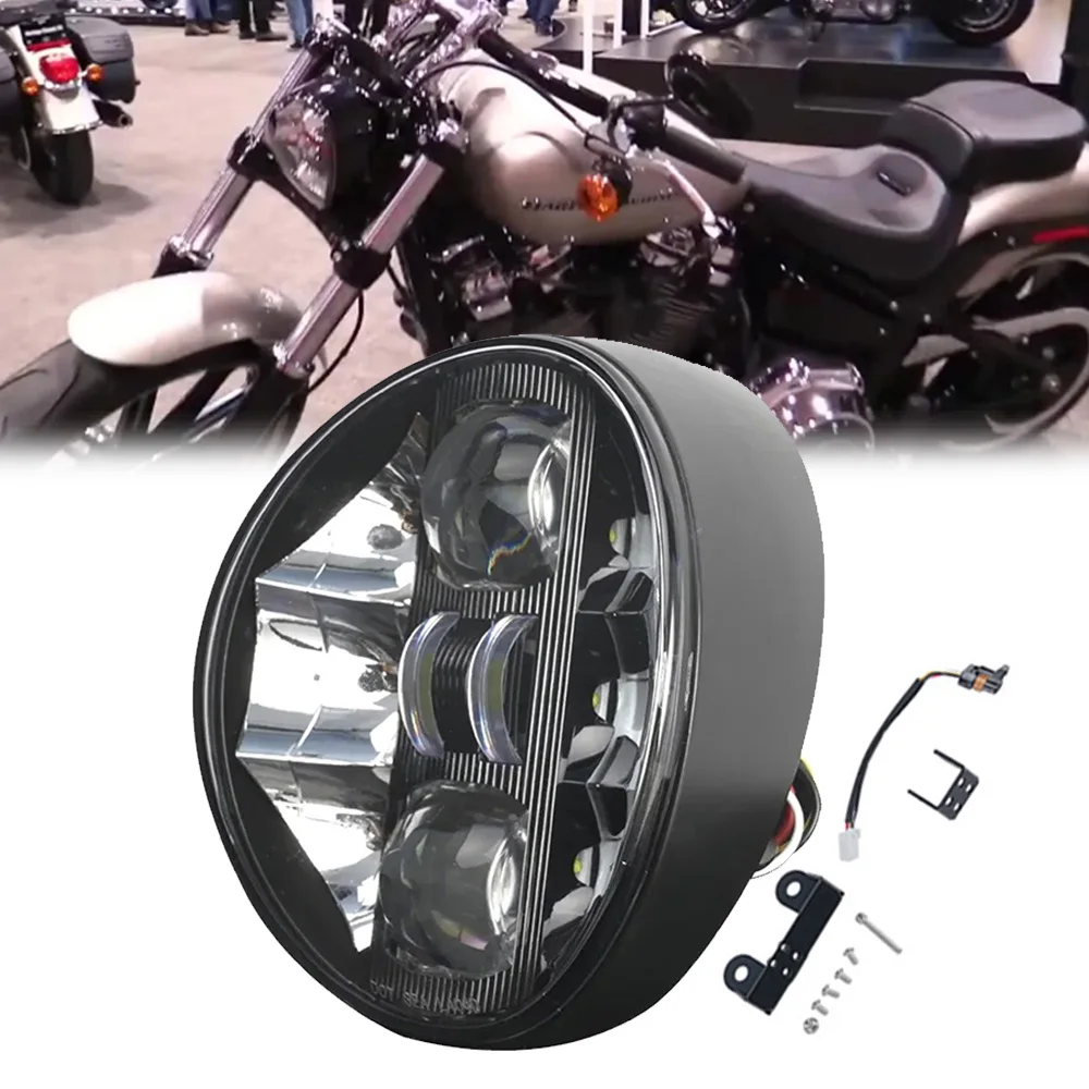 LED-Headlight-Headlamp-Front-Light-Lamp-DRL-Beam-Mount-Bracket-Wire ...