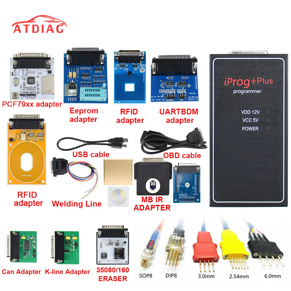Adaptadores-completos-Iprog-Plus-herramienta-ECU-Eeprom-IMMO-reemplazo ...