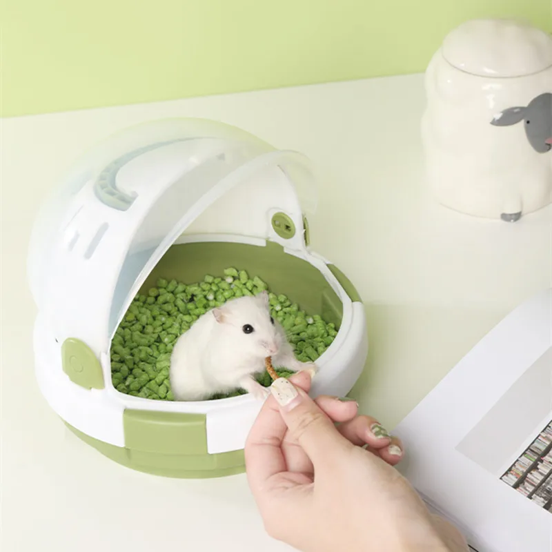 Small-Animal-Carrier-Rodent-Hamster-Cage-Portable-Keep-Warm-Winter-Mini ...